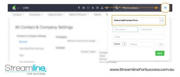 How To Use Infusionsoft Quick Add Forms To Easily Add Contacts | Streamline For Success - Small ...